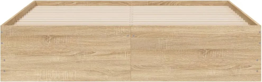 Rám postele se zásuvkami dub sonoma 140x190 cm kompozitní dřevo 3207303