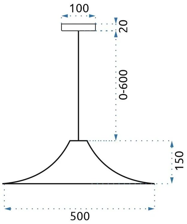 Toolight - Stropní závěsná lampa 1xE27 APP483-1CP, růžové zlato, OSW-00907
