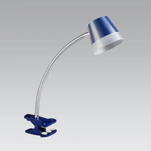 Moderní LED stolní lampa s klipem VIGO, modrá Prezent VIGO 26053