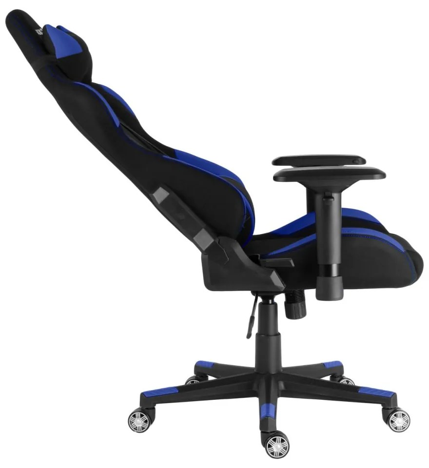 Herní židle Racing Pro ZK-025 TEX — látka, černá / modrá