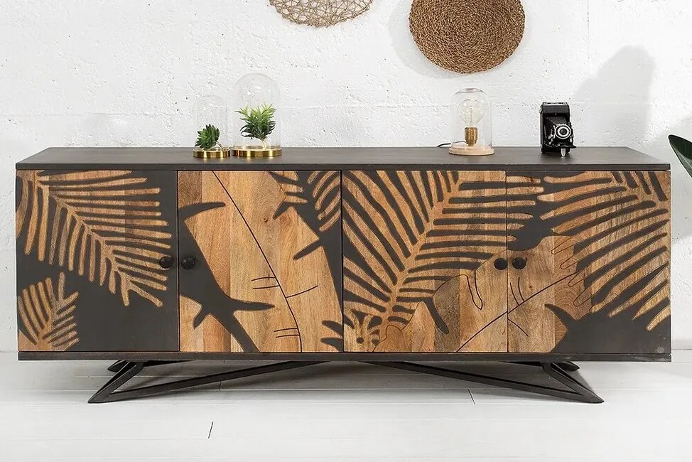 Designová komoda z masivu Tropical Mango 175cm