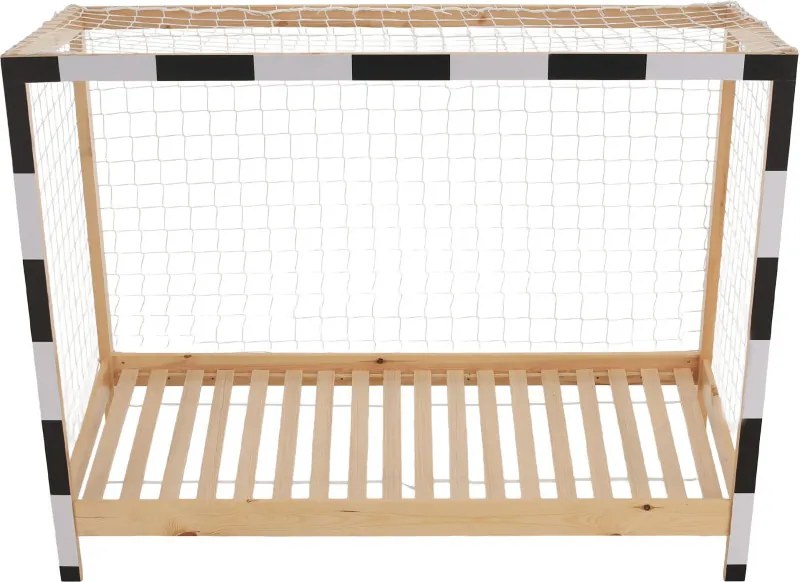 Montessori postel, přírodní/bílá/černá, 90x200, FUTAL Kondela 0000396832