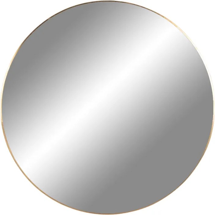 Zlaté kulaté kovové zrcadlo Nordic Living Vincent 60 cm