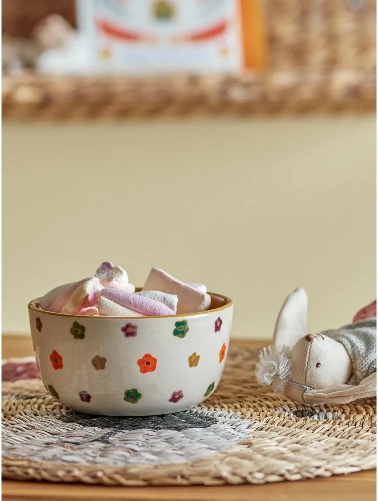Béžová dětská miska z kameniny ø 12 cm Addy – Bloomingville Mini
