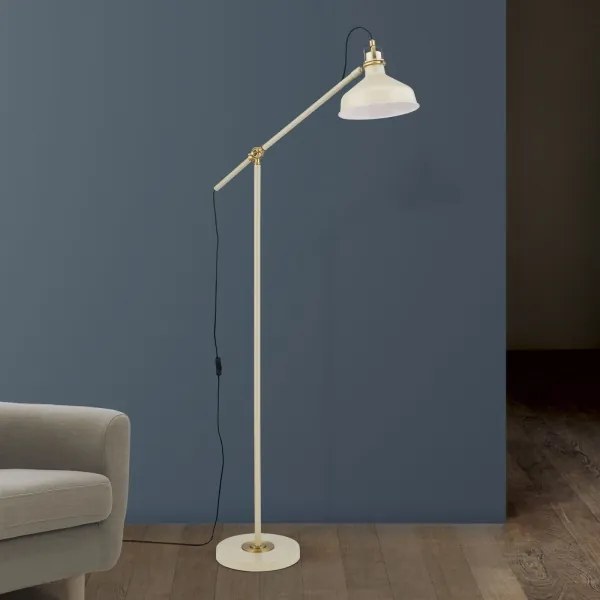 Orion Stl 12-1192/1 - Stojací lampa SCHILLER 1xE27/40W/230V krémová/bronz