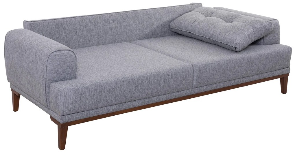 Hanah Home Třímístná pohovka BALERA s křeslem šedá 223 cm