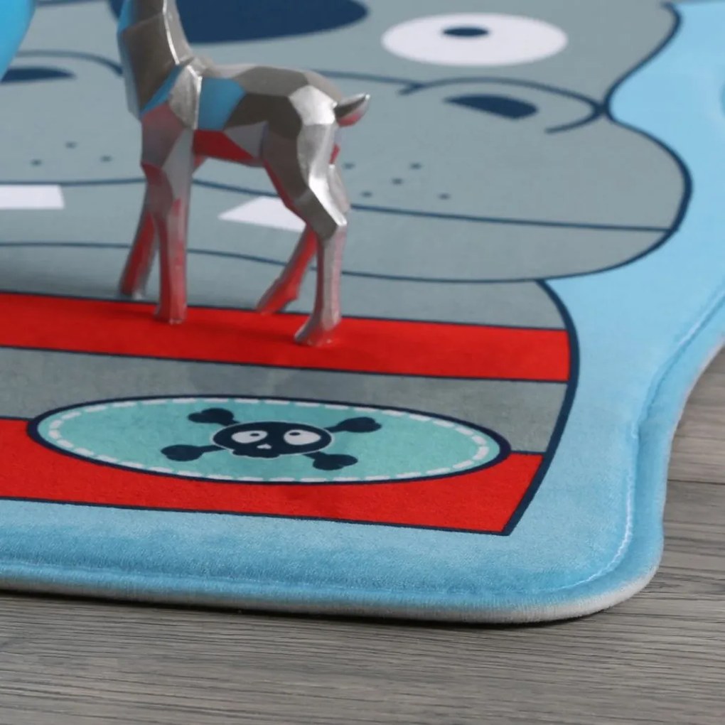 Obsession, Dětský kusový koberec Mila kids 143 hippo, 60x80, vícebarevná, dětský pokoj