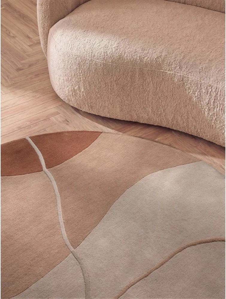 Starorůžový vlněný kulatý koberec ø 200 cm Arteo – Villeroy&Boch