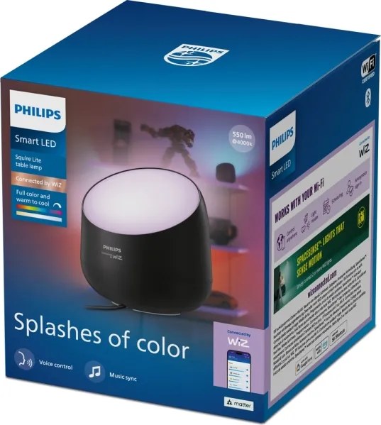 Philips -LED RGB+TW Stmív. stolní lampa SMART LED/9W/230V 2200-6500K Wi-Fi