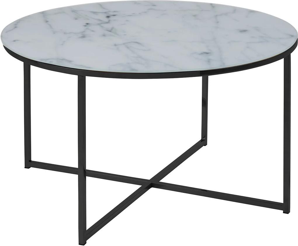 ACTONA Konferenční stolek Alisma bílá 45 × 80 × 80 cm