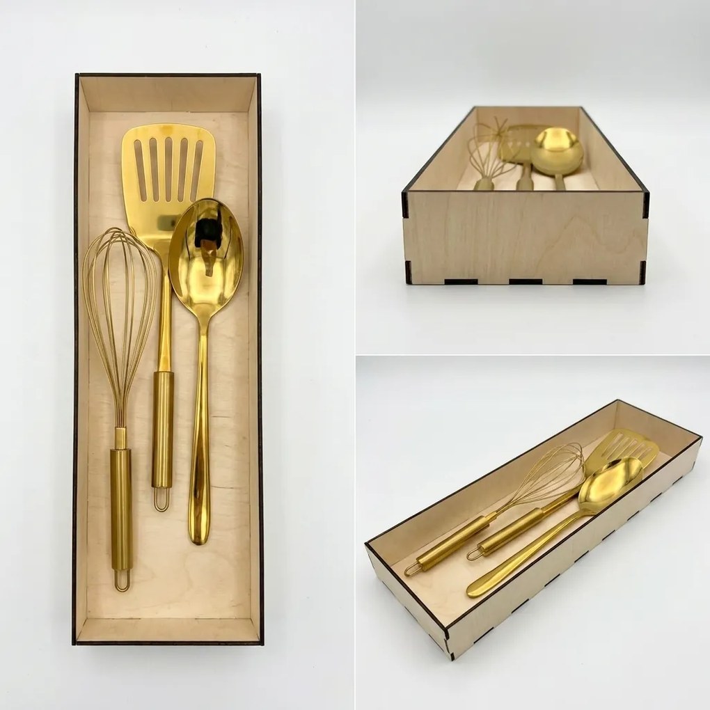 usporadejto.cz Organizér do šuplíku, vložka do zásuvky, dřevěný VASKY, 45,5 x 15 x 6 cm