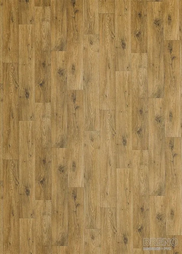Breno PVC MAXIMA PLUS Ohrid Oak S45 (591-16) – tmavší dřevo, šíře 300 cm