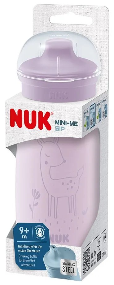 Dětská láhev NUK Mini-Me Sip nerez 300 ml purple