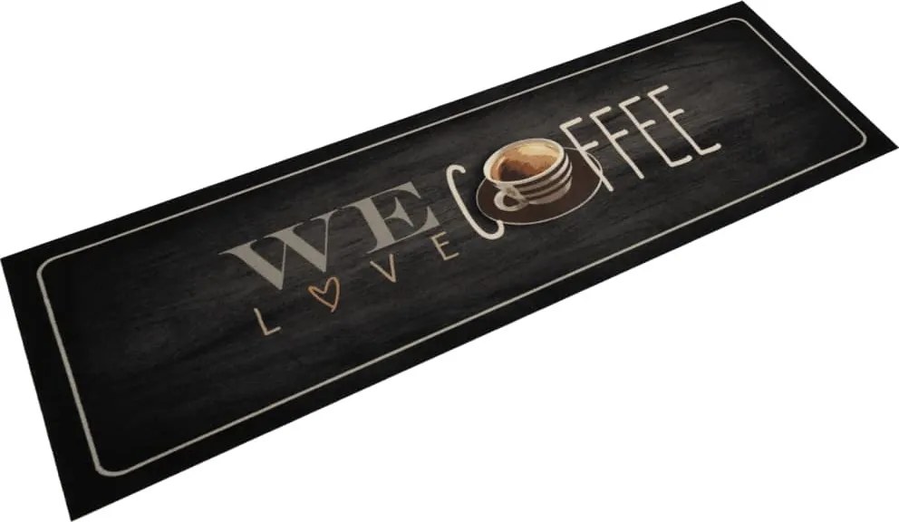 vidaXL Kuchyňská rohožka pratelná 45 x 150 cm [136564] Barva: coffee text