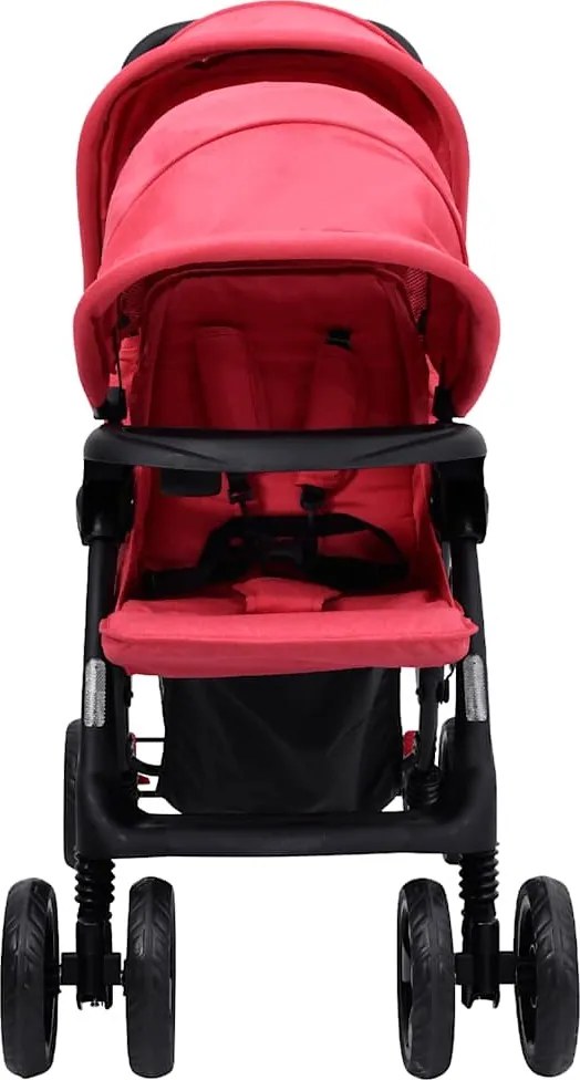 vidaXL Tandemový dvojitý kočárek ocel [10351] Barva: taupe