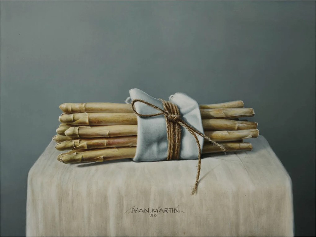 Ivan Martin | Chřest Rám: Bílý, Velikost: 40 x 60 cm