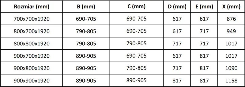 Mexen Pretoria Duo, sprchový kout s 2-křídlými dveřmi 70 (dveře) x 70 (dveře) cm, 6mm čiré sklo, černý profil, 852-070-070-70-00-02