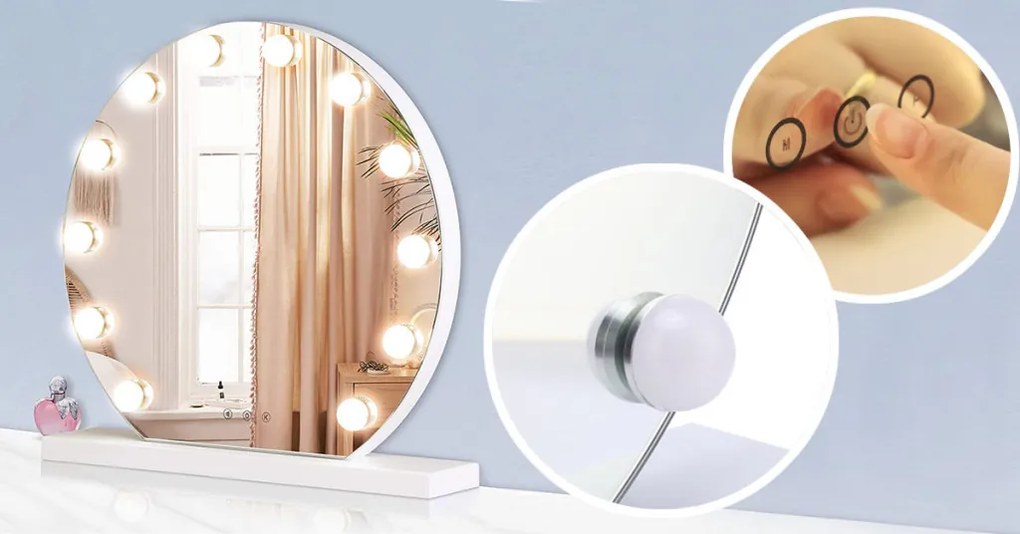 Make-up zrcátko s LED osvětlením