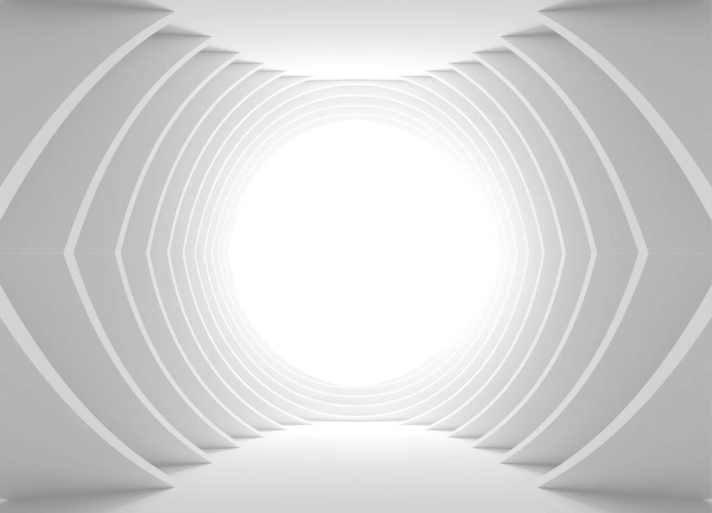 Malvis ® Tapeta 3D bílý tunel Vel. (šířka x výška): 432 x 290 cm