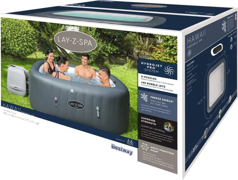 Bestway Lay-Z-Spa Nafukovací vířivka Hawaii HydroJet Pro [3202511]