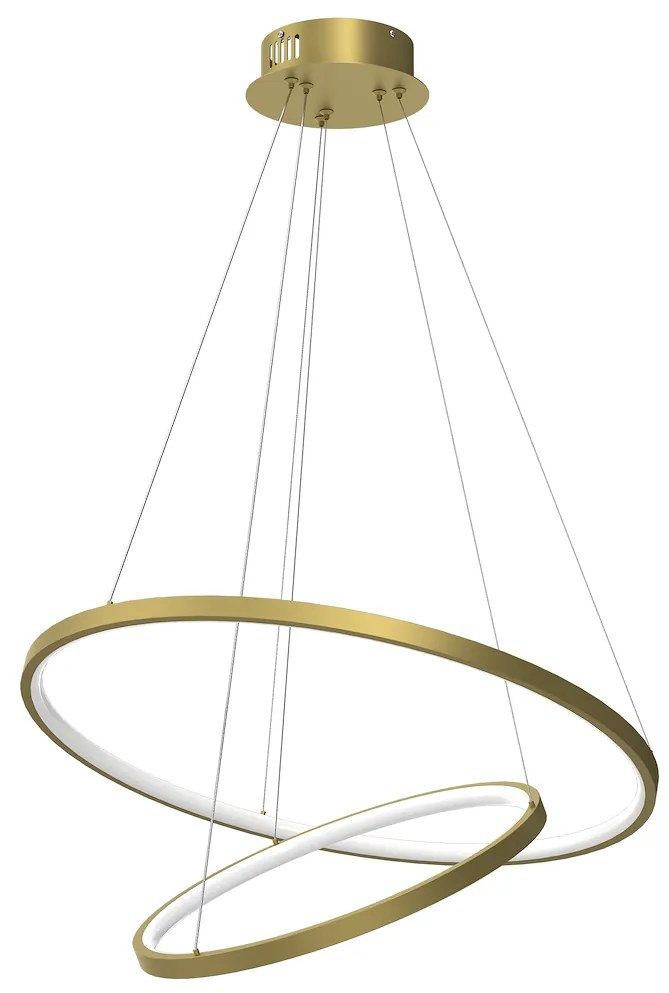 Závěsné LED svítidlo Hoop, 2x LED 51w, 4000k, g
