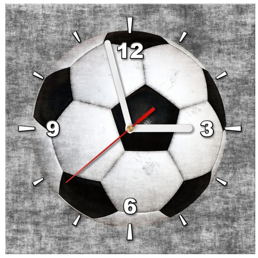 Gario Obraz s hodinami Fotbalový míč Rozměry: 100 x 40 cm