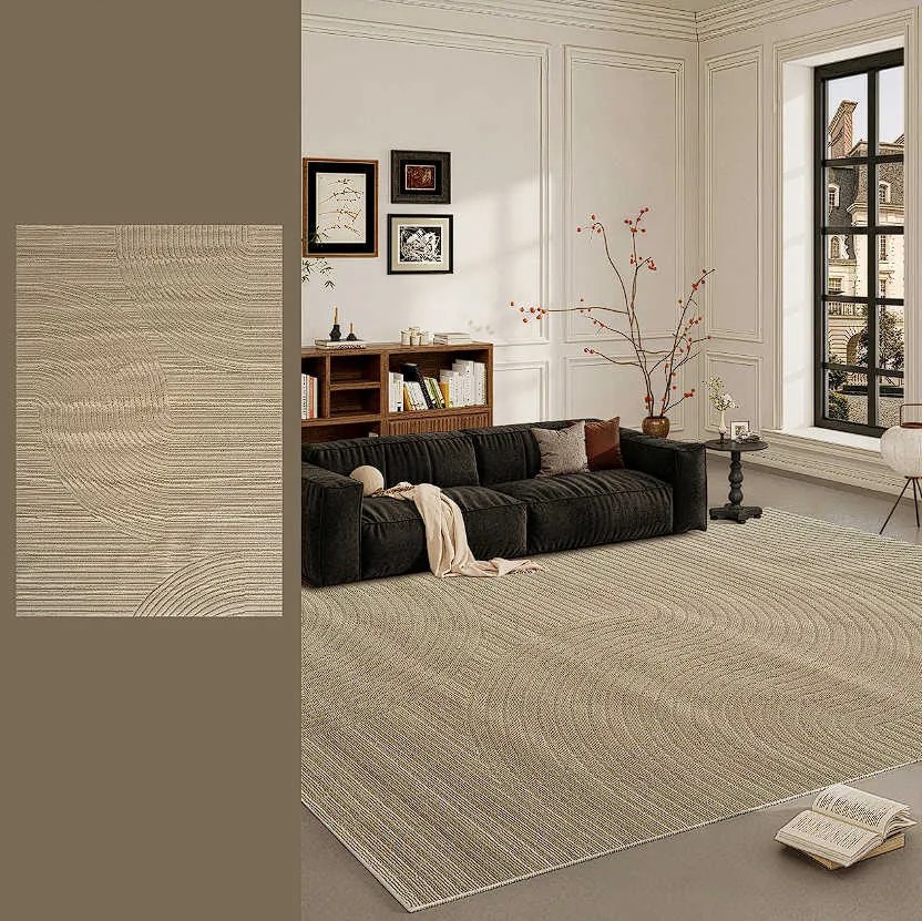 TZ Béžový obdélníkový geometrický koberec Strado Polo Path Camel se vzorem pruhů Rozměr: 160x230 cm