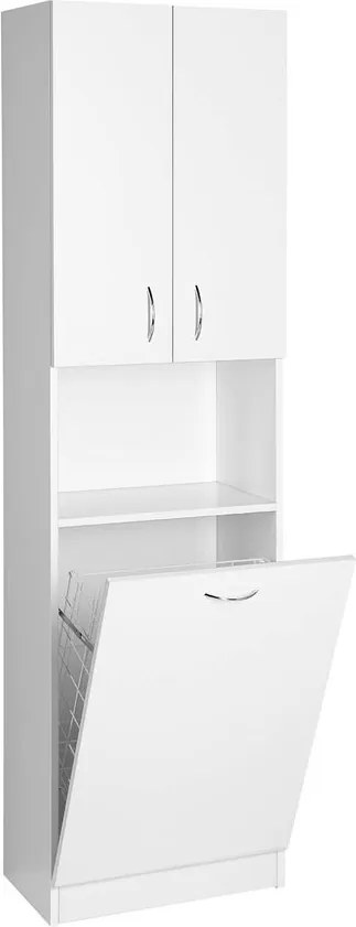 Aqualine Aqualine, SIMPLEX ECO vysoká skříňka s košem 50x180x30cm, SIME510