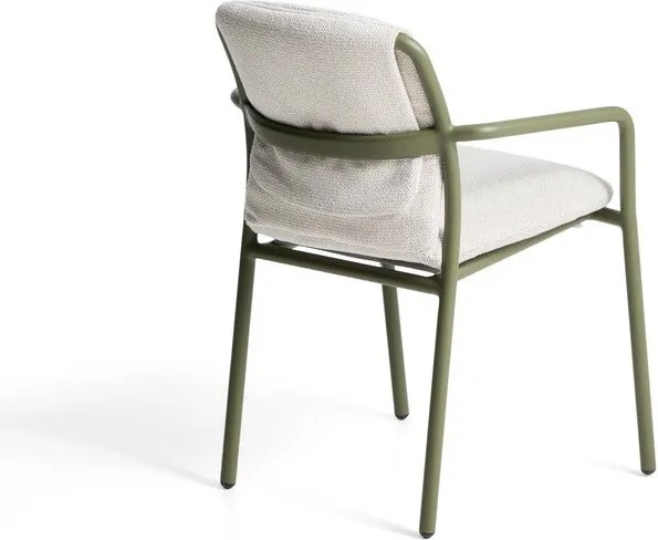 Zelená polstrovaná zahradní židle Linosa – Kave Home