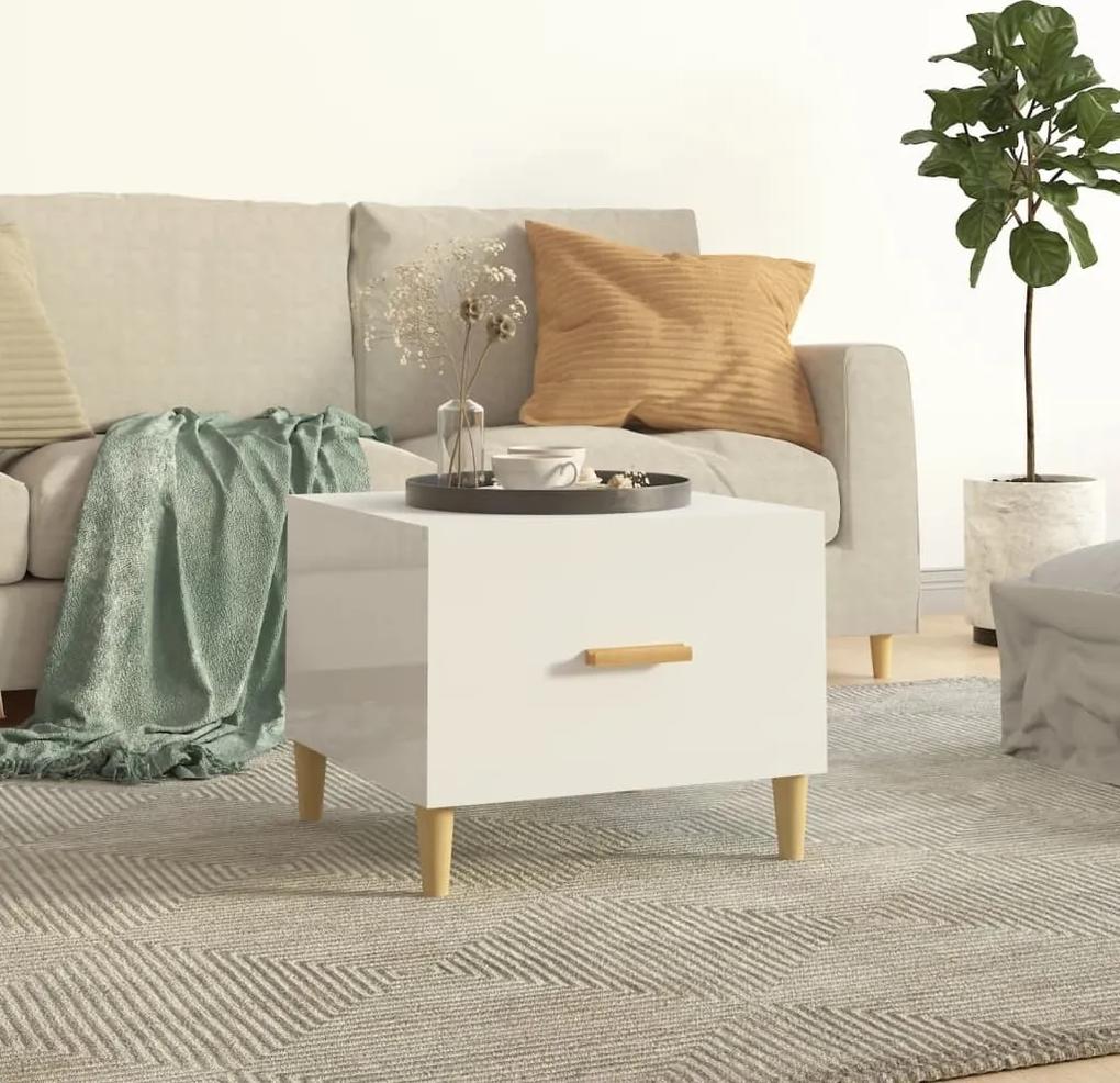 vidaXL Konferenční stolek 50 x 50 x 40 cm kompozitní dřevo [812720] Barva: Betonová šedá