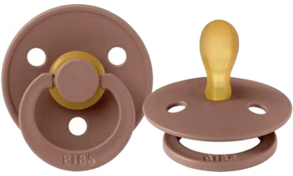 Kaučukový dudlík BIBS, 0-6 m, hnědý