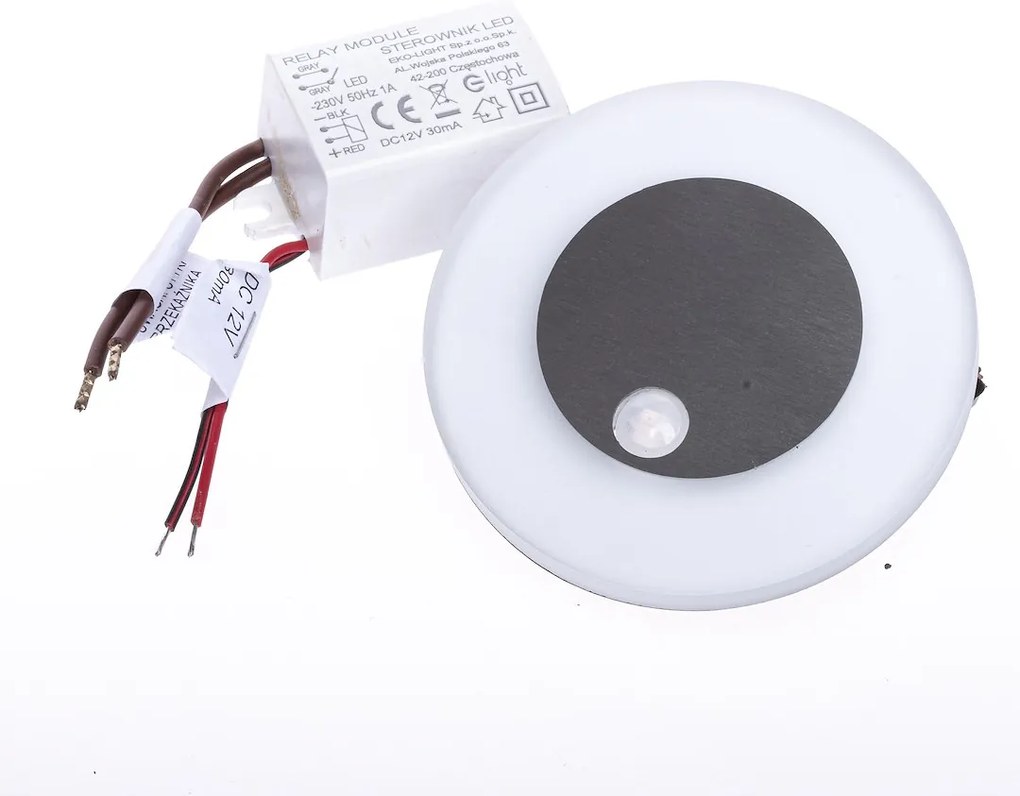 Schodišťové LED svítidlo Oti, 1x LED 0,6w, 3000k, s, pohybový senzor