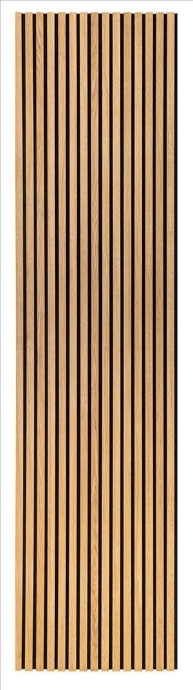 Dekorační obkladový SLAT panel akustic 27-14 Dub Olej MDF Natur 240cm x 60cm