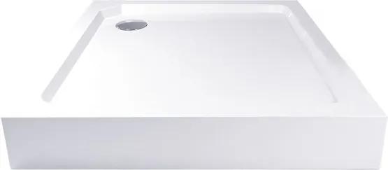 MEREO - Čtvercová sprchová vanička, 90x90x14 cm, SMC, bílá, včetně nožiček a sifonu (CV31H)