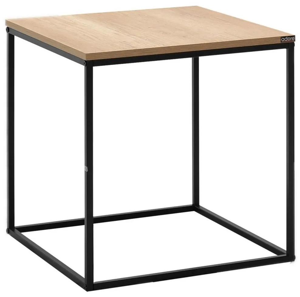 Adore Furniture | Konferenční stolek 52x50 cm hnědá | AD0161
