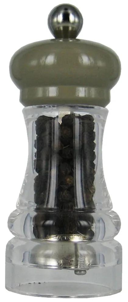 Marlux HIP HOP mlýnek na pepř, transparentní tmavě šedý, 11cm (P286-118334)