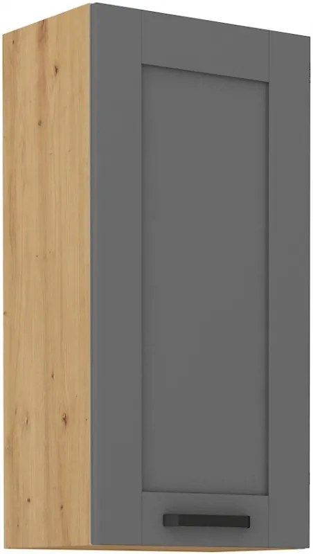 Kuchyňská skříňka LUNA 45 G-90 1F korpus: dub artisan, barva dvířek: šedá DUST