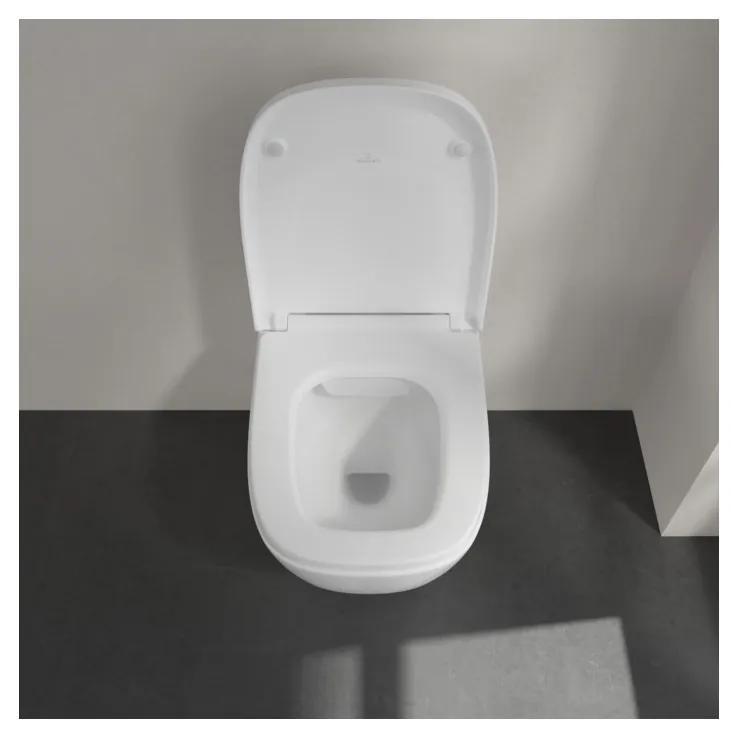 Villeroy &amp; Boch Villeroy Boch ANTHEUS - WC mísa bez vnitřního okraje, 560x375 mm, závěsný model, DirectFlush, Bílá Alpin CeramicPlus 4608R0R1