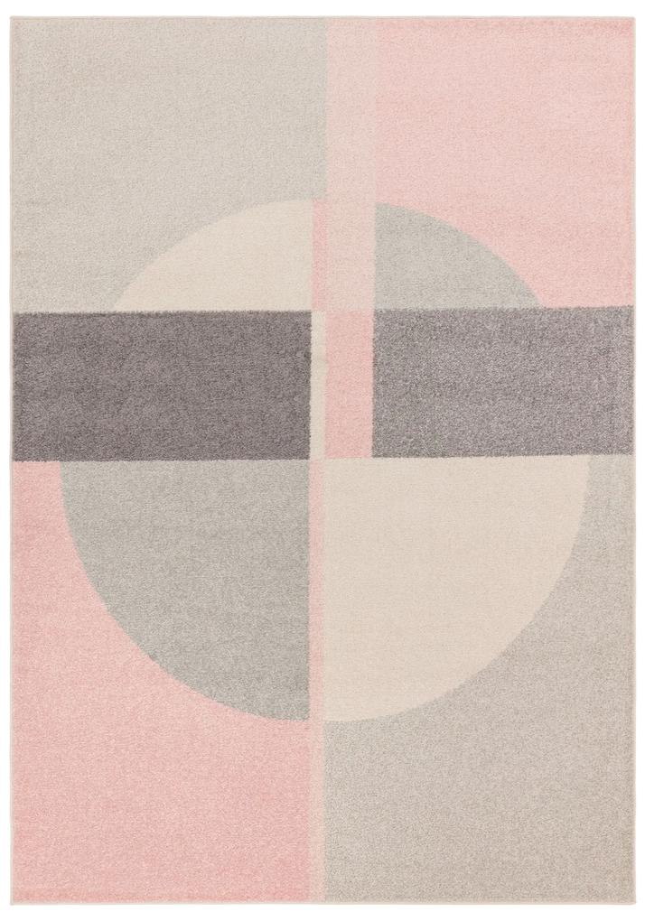 Tribeca Design Kusový koberec Jars Pink Circle Rozměry: 160x230 cm