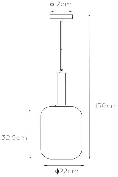 Lucide 45494/01/65 - Lustr na lanku JOANET 1xE27/40W/230V