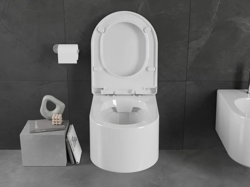 Mexen SOFIA závěsná wc mísa se sedátkem s pomalým zavíráním, 56 x 37 cm, bílá, 30798000