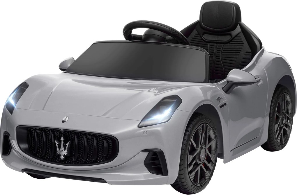 Dětské elektrické auto AIYAPLAY 12V s dálkovým ovládáním 2.4 GHz, 2 motory, vozidlo pro děti s klaksonem, LED světly, hudbou, jemným rozjezdem, elektr