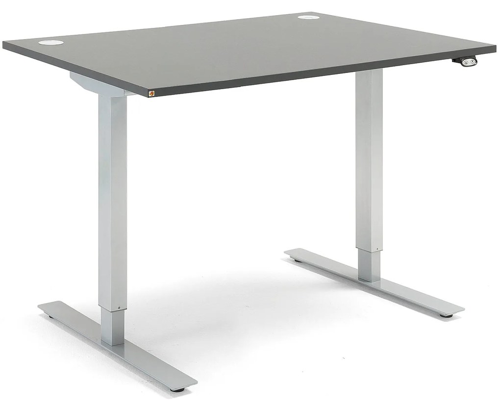 AJ Produkty Výškově nastavitelný stůl FLEXUS, 1200x800 mm, šedá