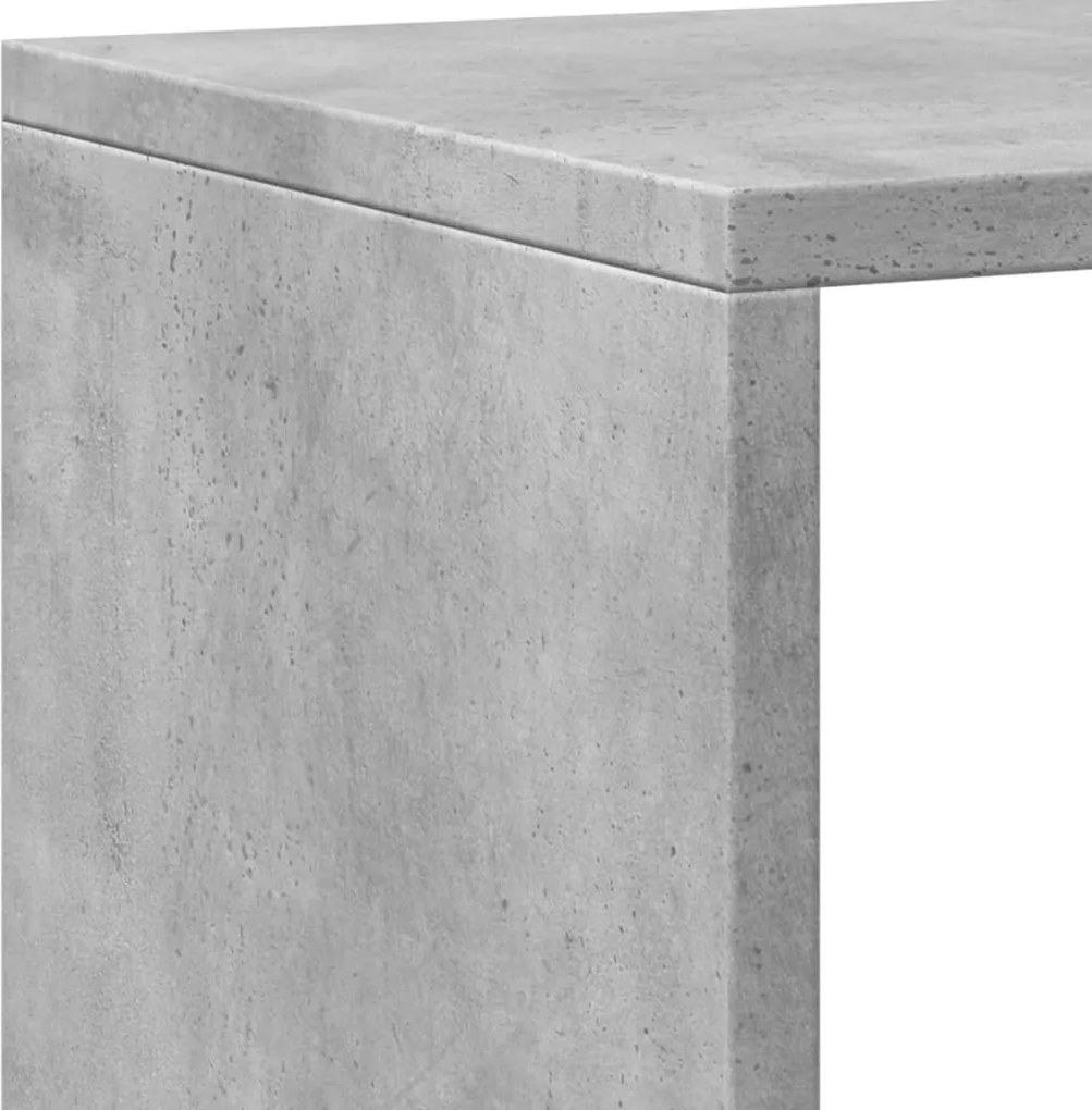 Knihovna betonově šedá 137,5 x 29 x 137,5 cm kompozitní dřevo 3310292