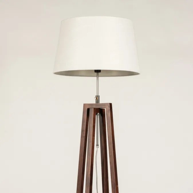 Stojací designová lampa Paola Bianco and Dark Brown