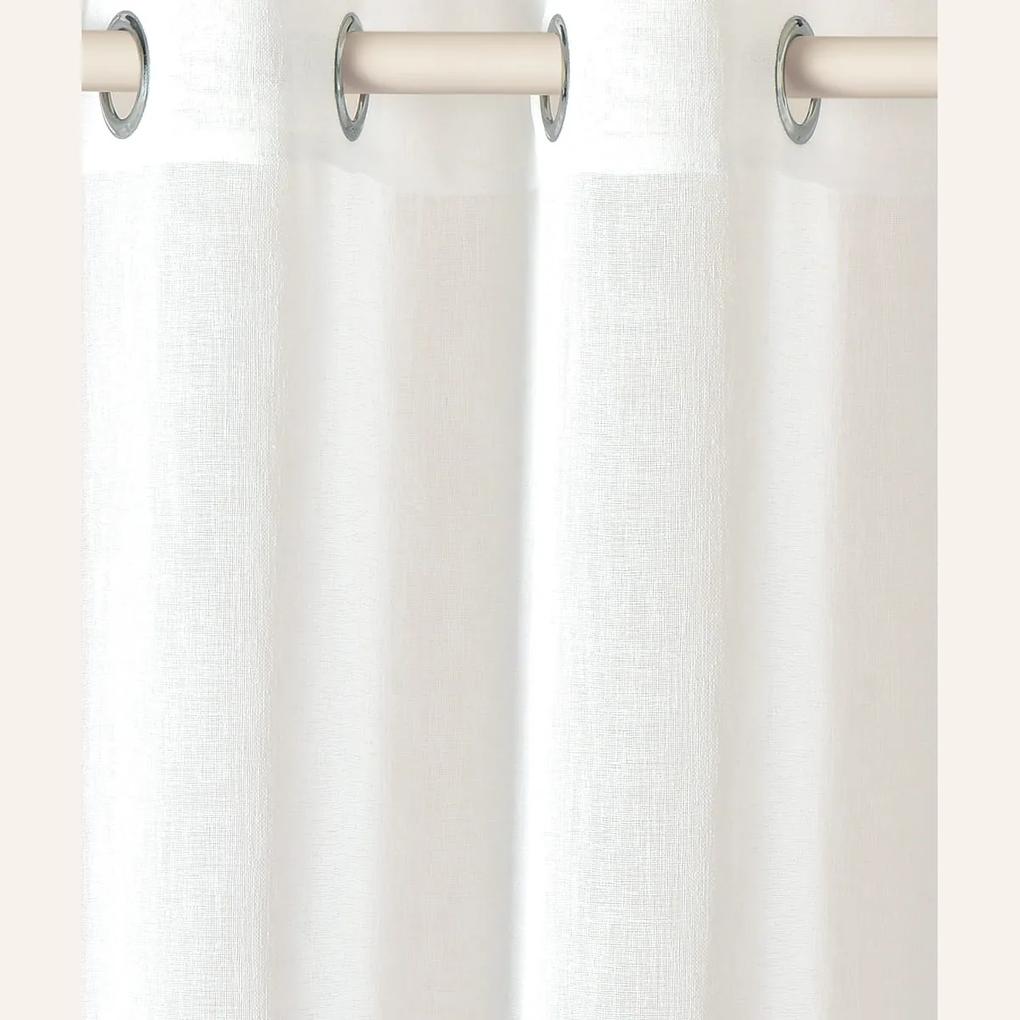 Room99 Záclona na kroužcích Sensia Jednobarevná Barva: Bílá, Velikost: 200 x 250 cm