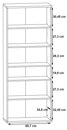 Komoda/Botník SIMO bílá/šedá beton