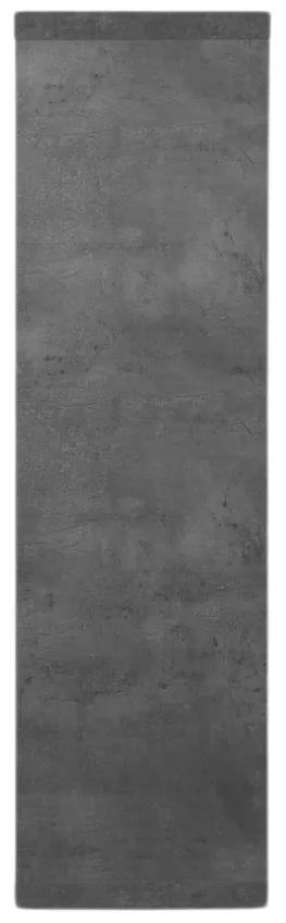 Betonově šedá knihovna TEMAHOME Dublin 120 x 29 cm