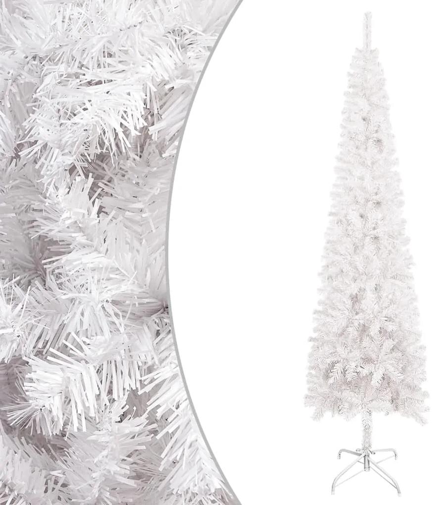 329207 vidaXL Úzký vánoční stromek bílý 120 cm