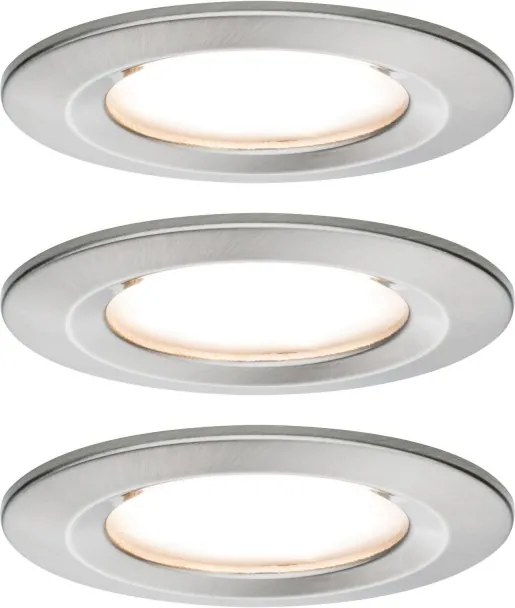 Vestavné svítidlo LED Nova kruhové 3x6,5W kov kartáčovaný nevýklopné 934.58 - PAULMANN